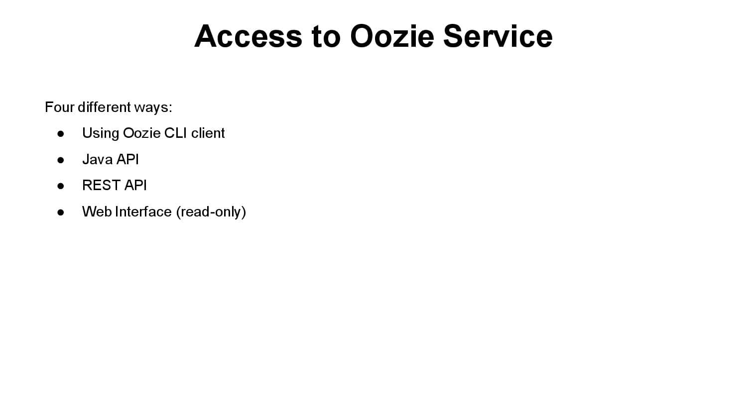 Hadoop Component Oozie, Hadoop Online Course
