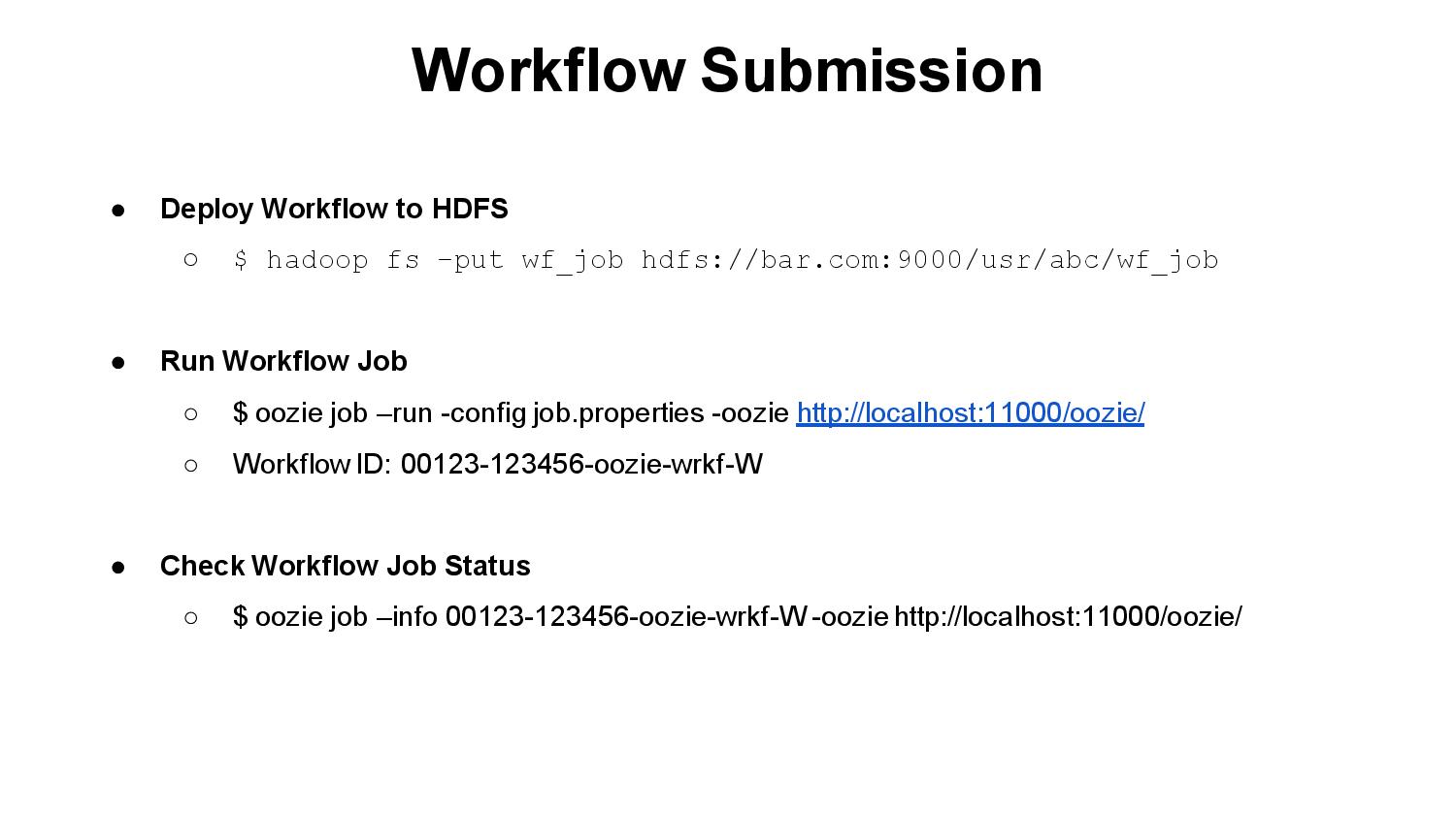 Hadoop Component Oozie Hadoop Online Course