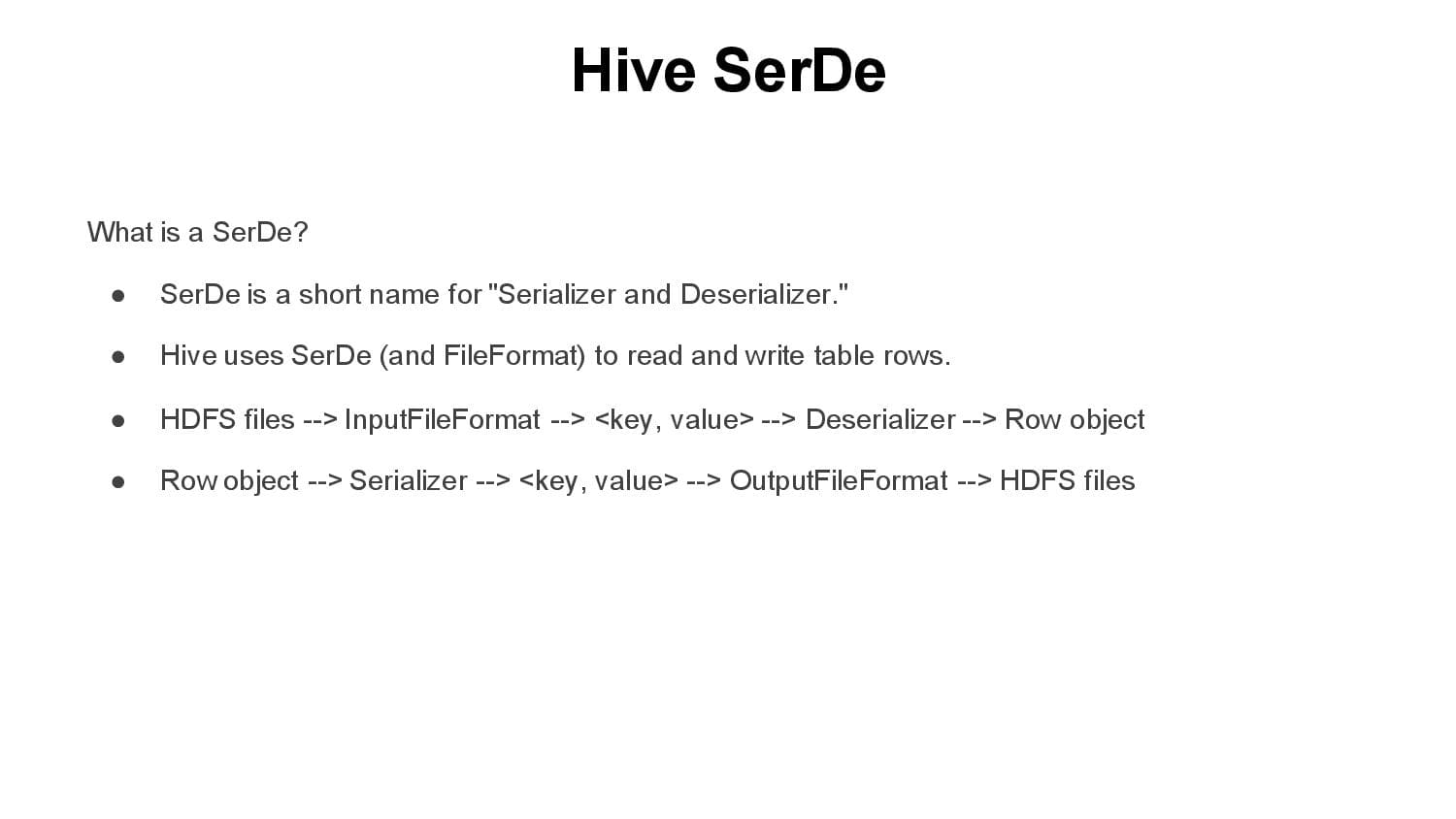 Hadoop Component Hive, Online Hadoop Course