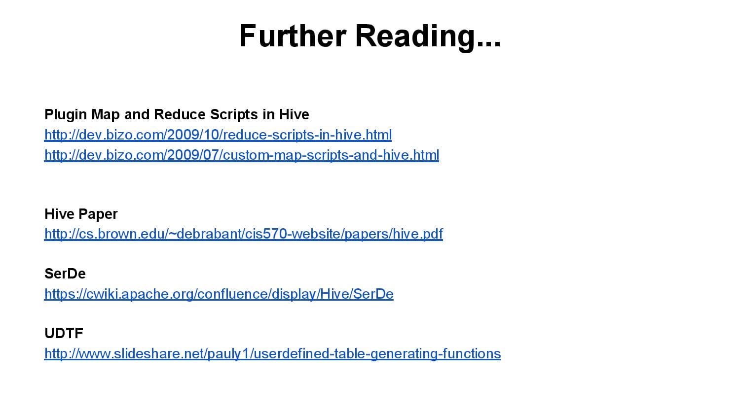 Hadoop Component Hive, Online Hadoop Course