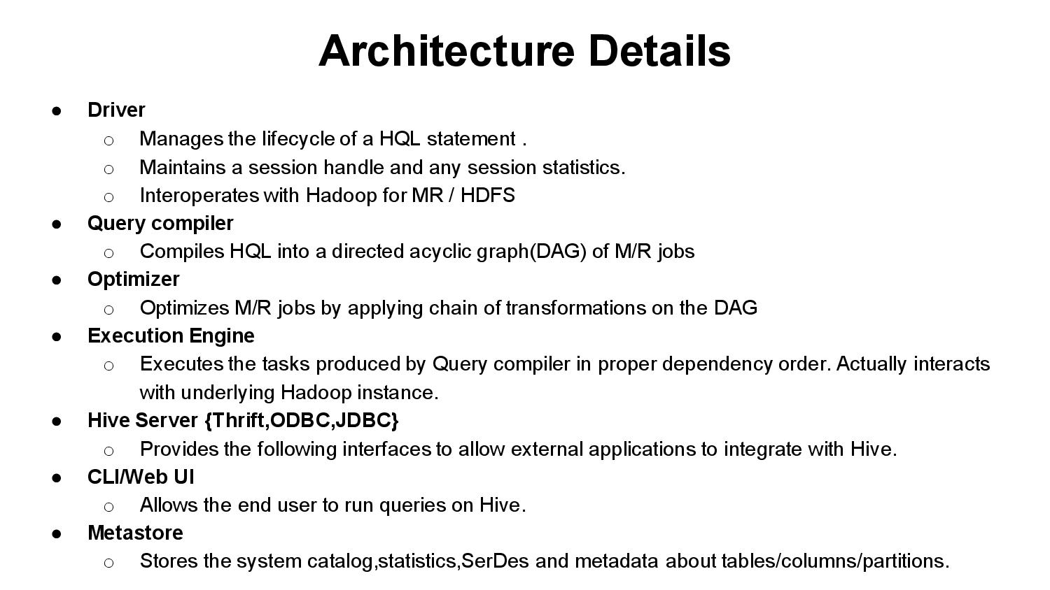 Hadoop Component Hive, Online Hadoop Course
