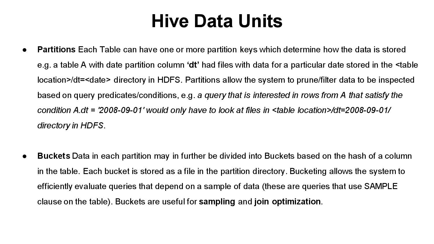 Hadoop Component Hive, Online Hadoop Course