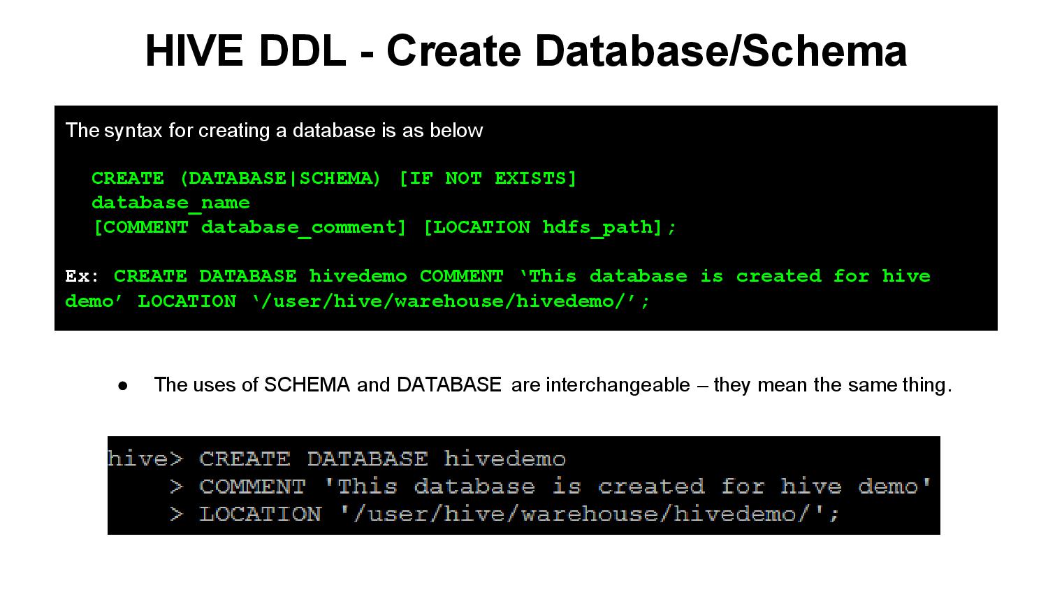 Hadoop Component Hive, Online Hadoop Course