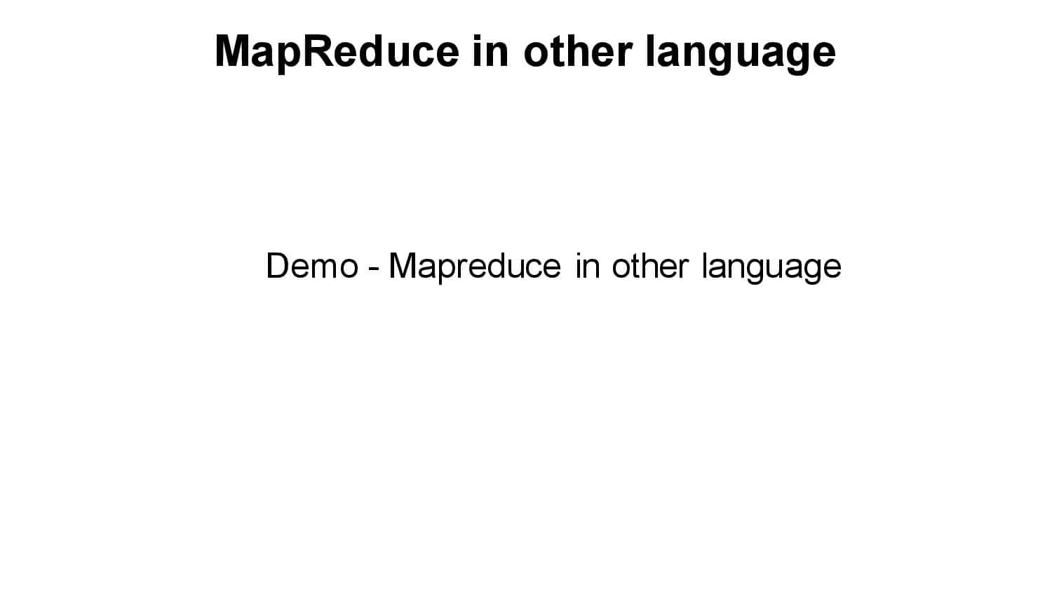Hadoop Component MapReduce, Online Hadoop Course