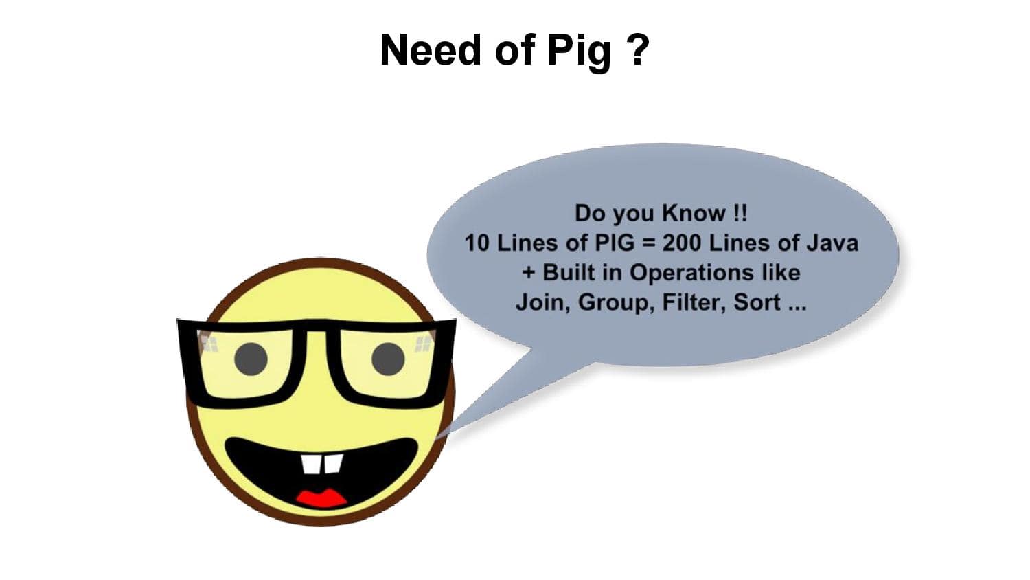 Hadoop Component Apache Pig, Online Hadoop Course