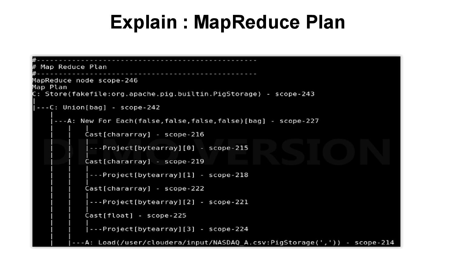 Hadoop Component Apache Pig, Online Hadoop Course
