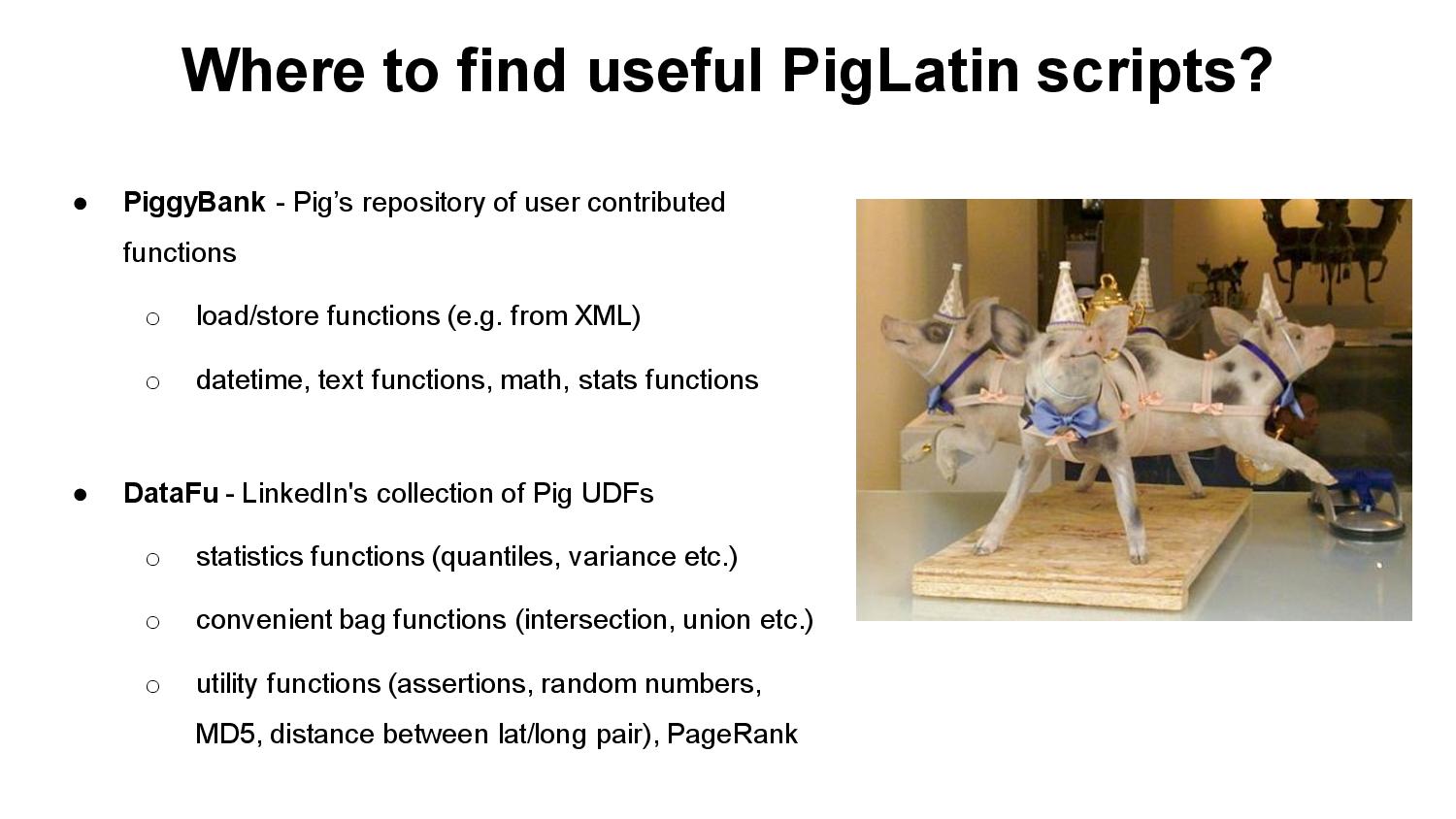 Hadoop Component Apache Pig, Online Hadoop Course
