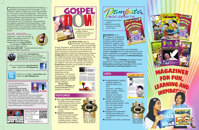 Pambata Magazine... by CFA Magazines - Flipsnack