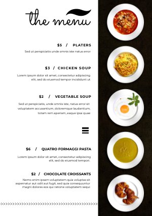 Gratis menukaart sjablonen en ontwerp ideeën - Flipsnack