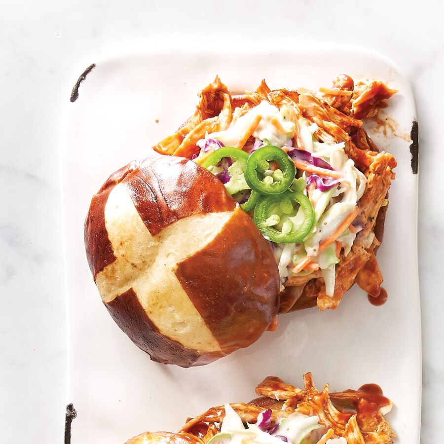 Barbecued Chicken Sandwiches Recipe - Life:Beautiful