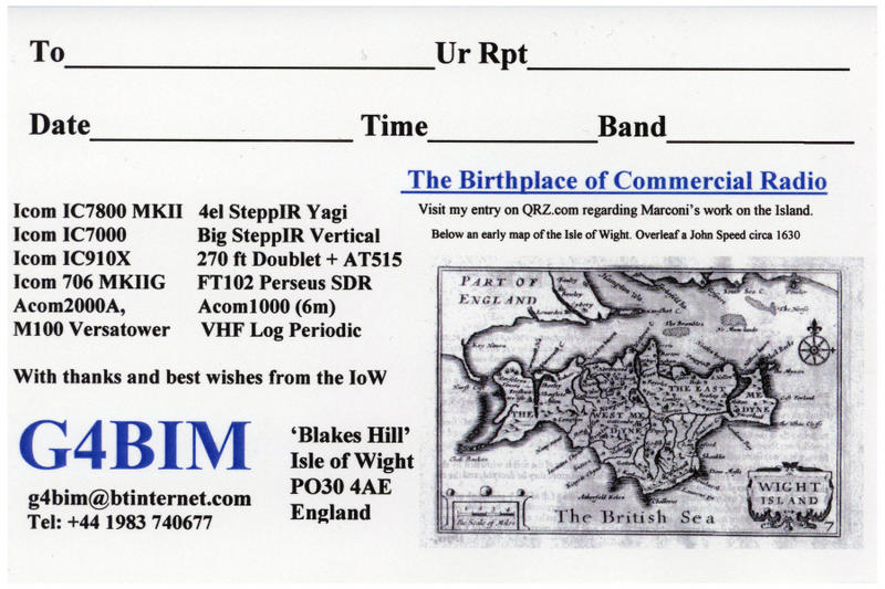 G4BIM - Callsign Lookup by QRZ Ham Radio