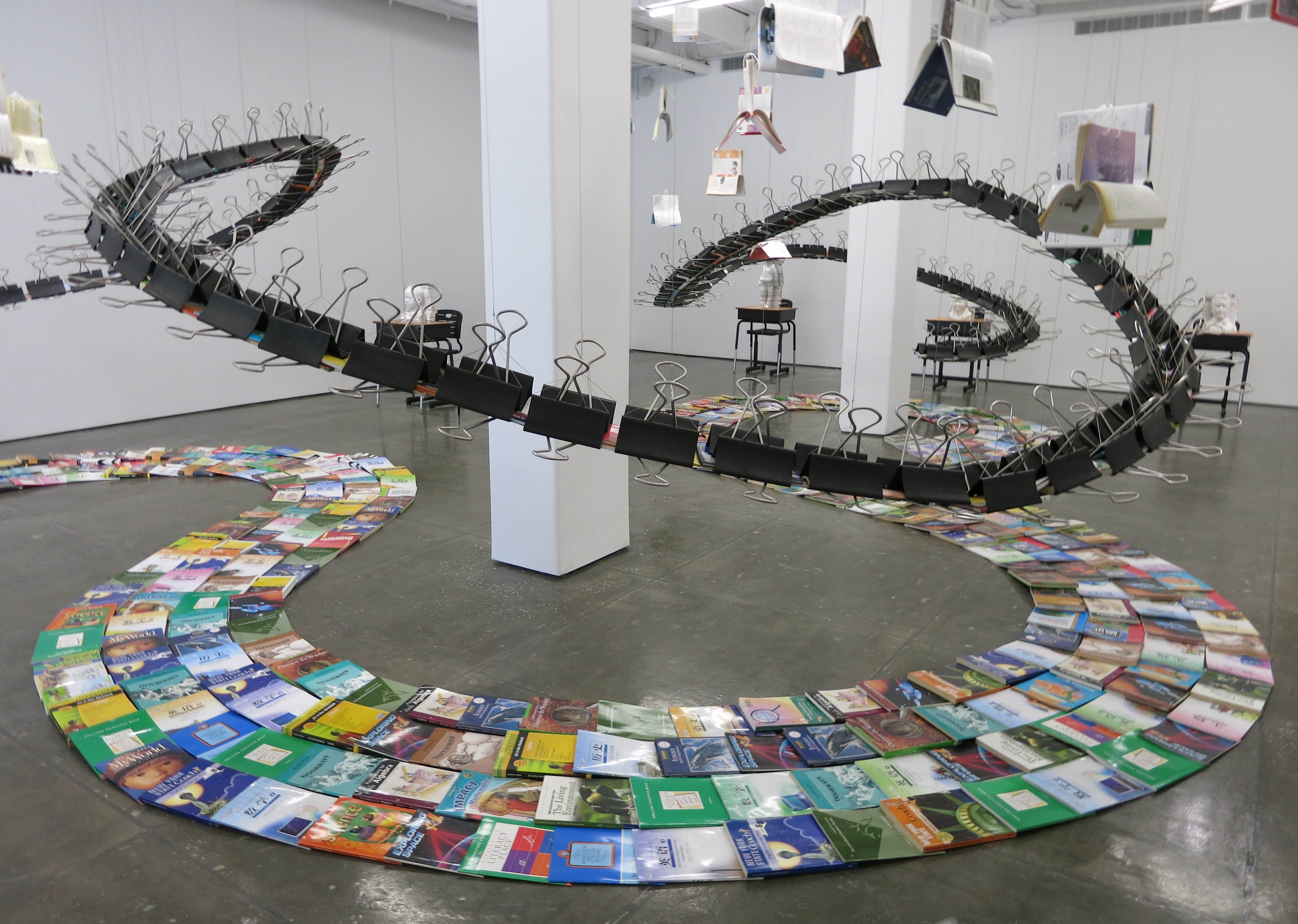 Beijing-based artist Li Hongbo’s installation at Klein Sun Gallery ...