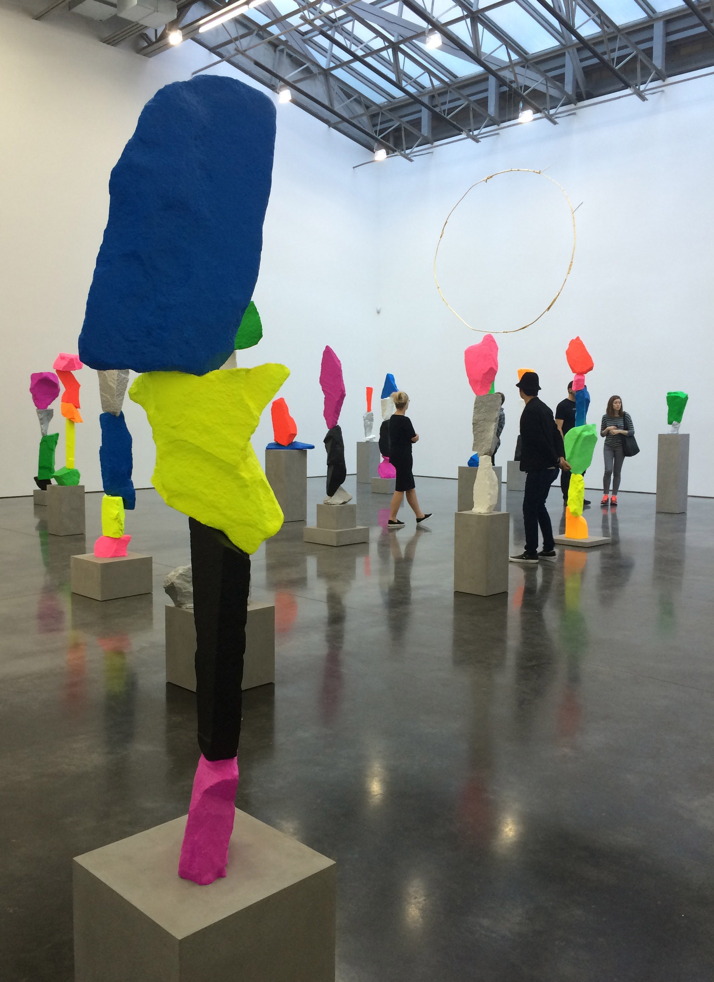 In Ugo Rondinone’s exhibition of stacked sculptures at Barbara ...