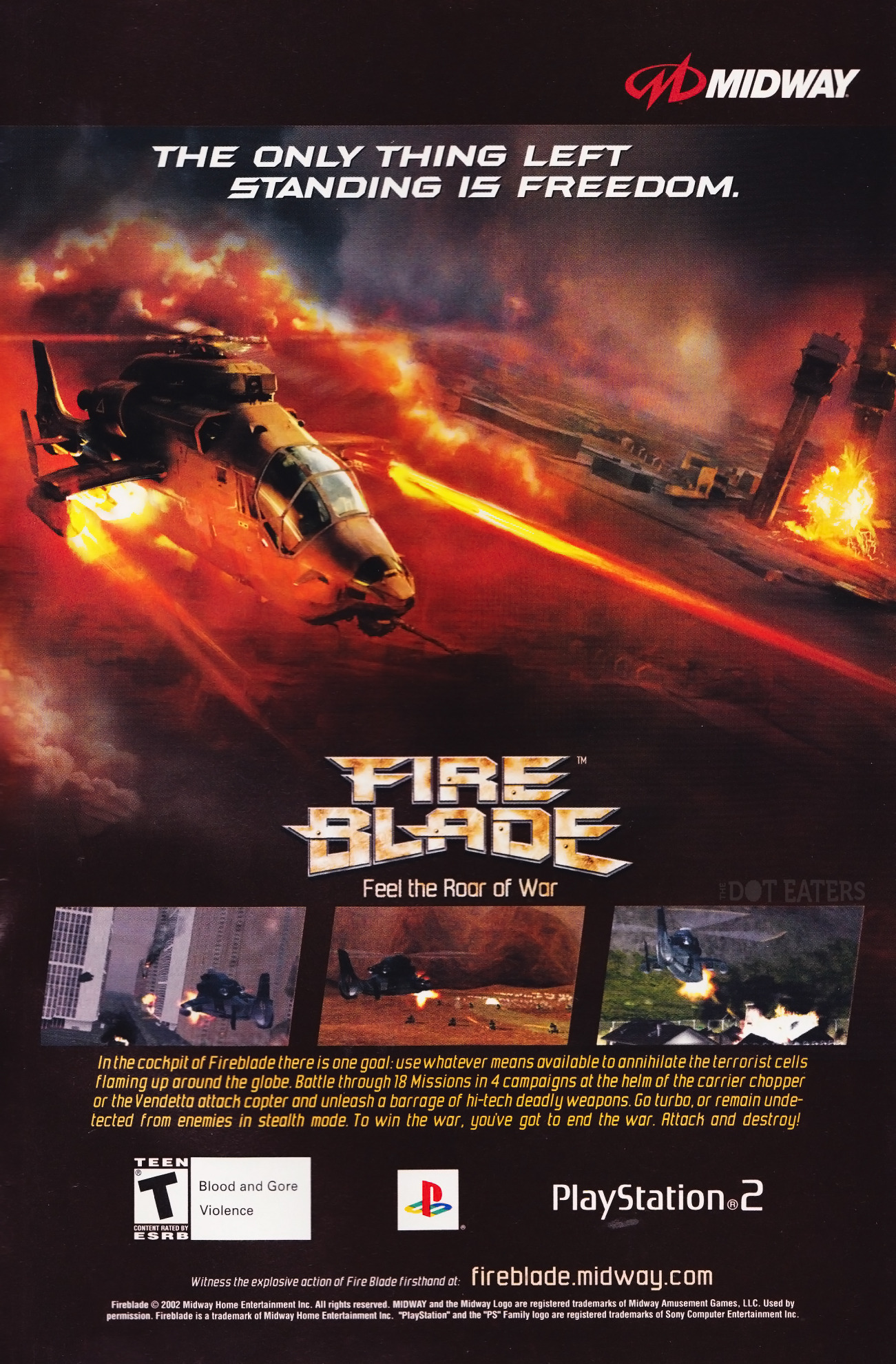 Do you prefer your freedom surrounded by smouldering ruins? (2002) #PS2 ...