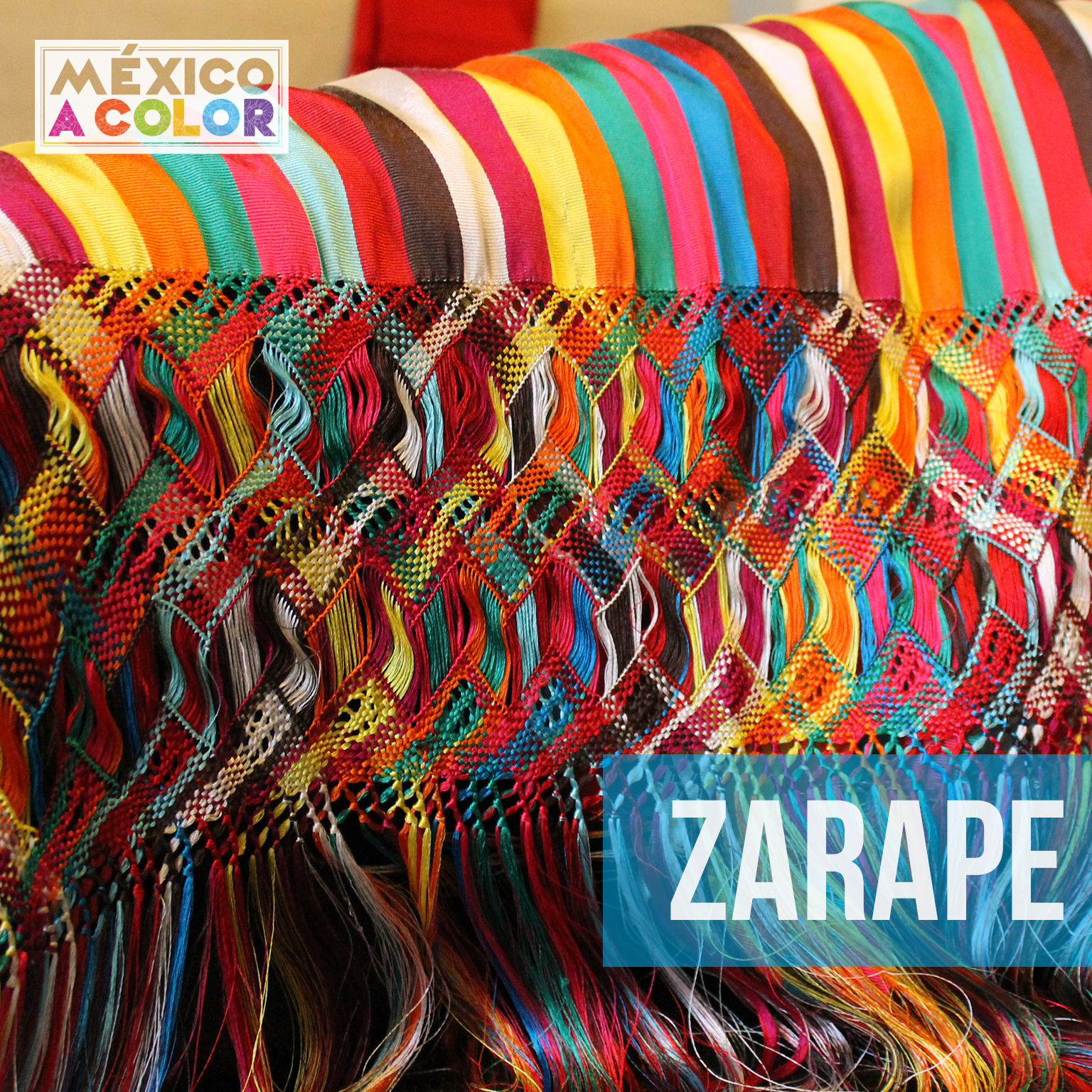 Zarapes #zarape #típico #MéxicoAColor #artesanias #México | Mexican ...
