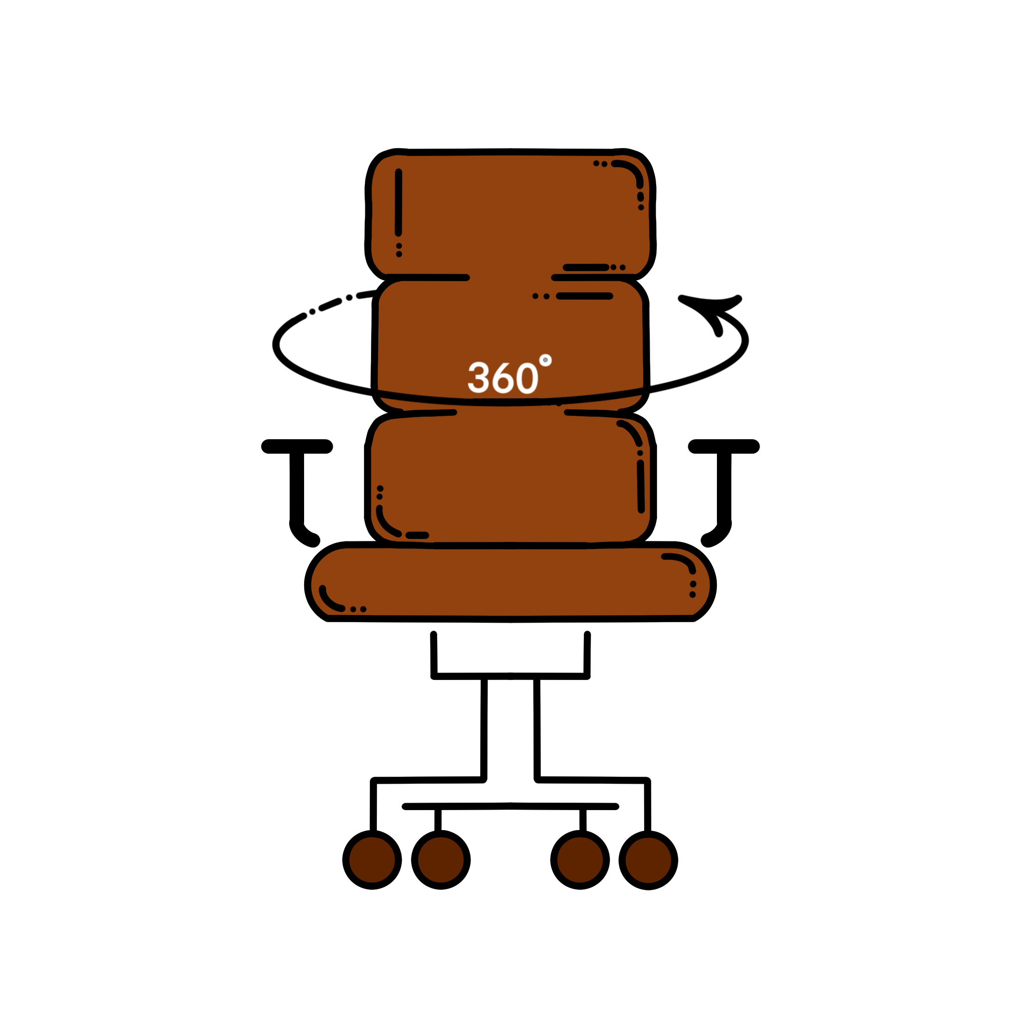 Rounding Design Office Chair