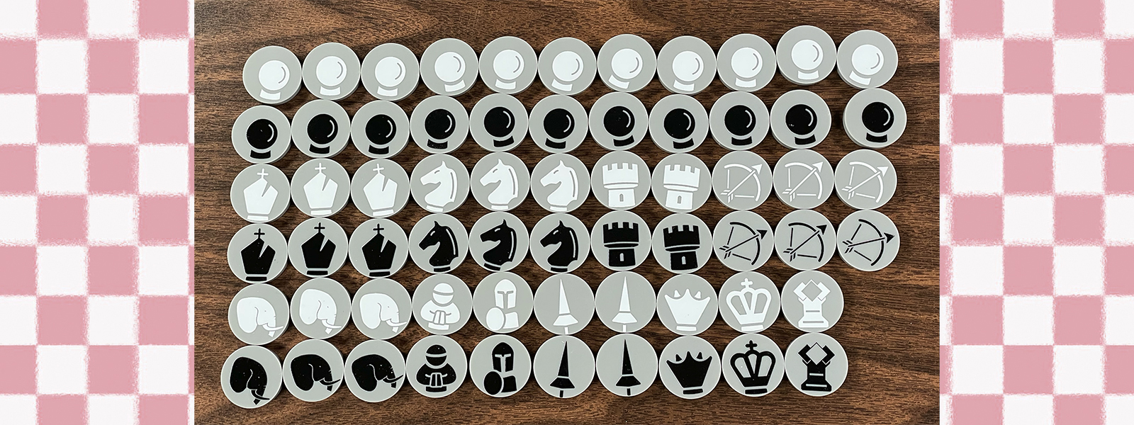 Double Sided Chess Discs - v2 (Large Batch)