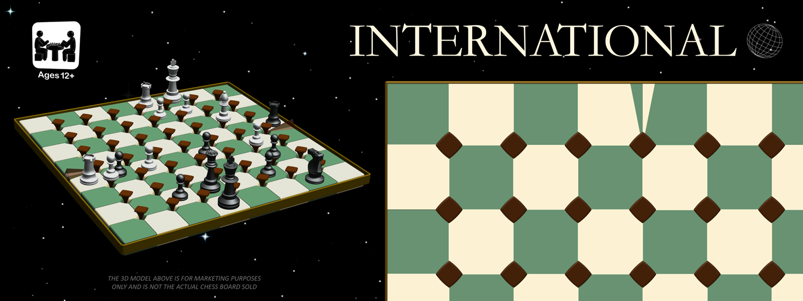 King Space Chess INTL Board and free Guide