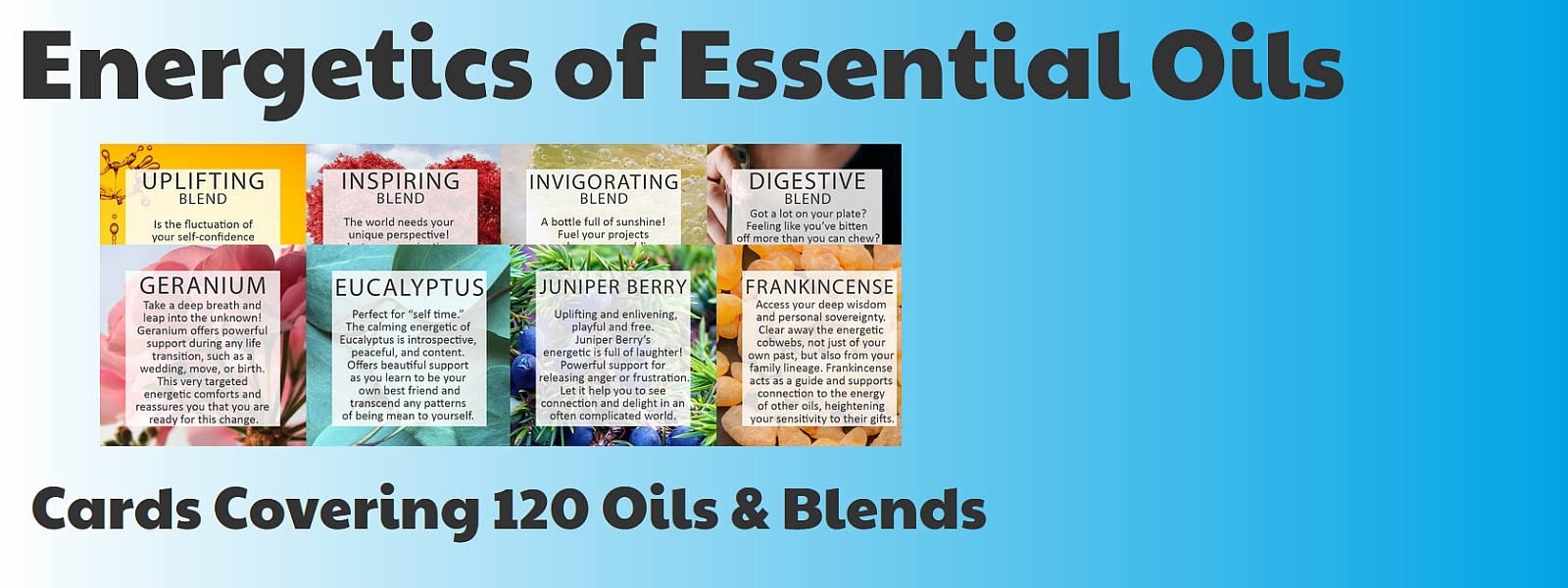 Energetics of Essential Oils - BLENDS and SINGLES
