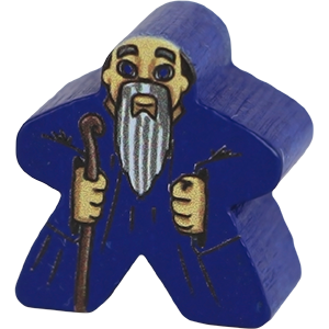 Wizard, Blue - Character Meeple