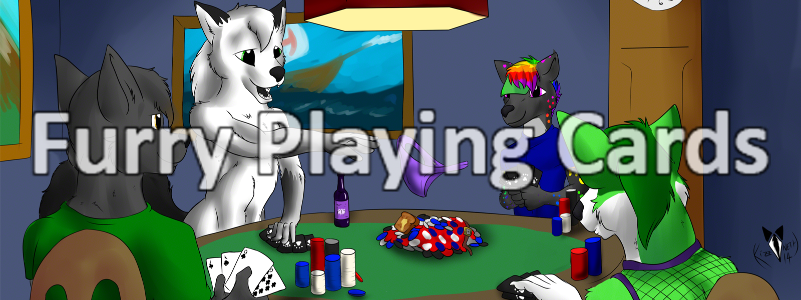 Furry Playing Cards JUMBO