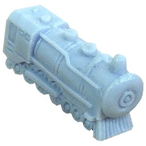 Locomotive Train Engine, Light Blue