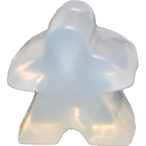 Meeple, Acrylic, Transparent, White