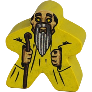 Wizard, Yellow - Character Meeple