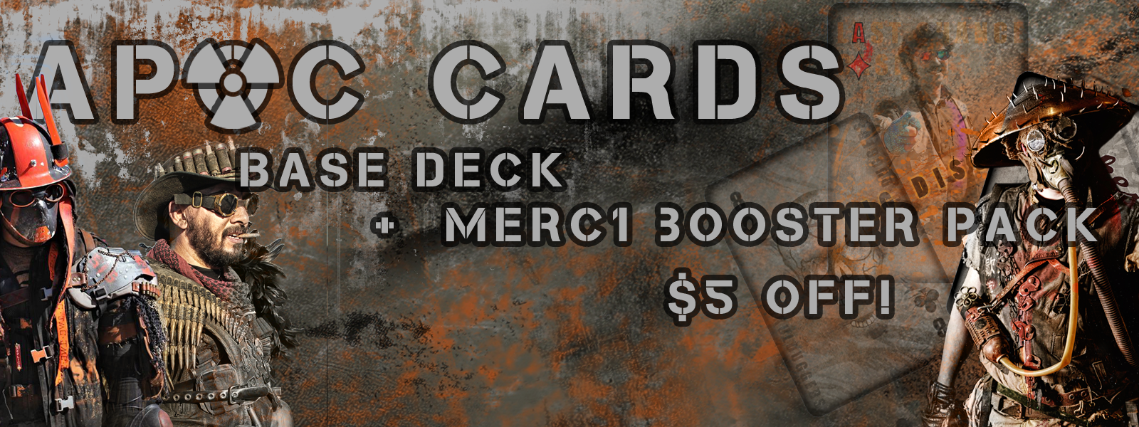 Apoc Cards: Base Deck + Merc1 Booster Bundle