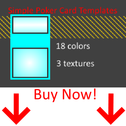 Simple poker card template
