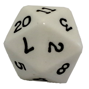 D20, White