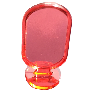 Sticker Pawn, Transparent, Red