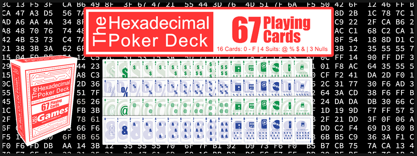 The Hexadecimal Poker Deck Red 0x 