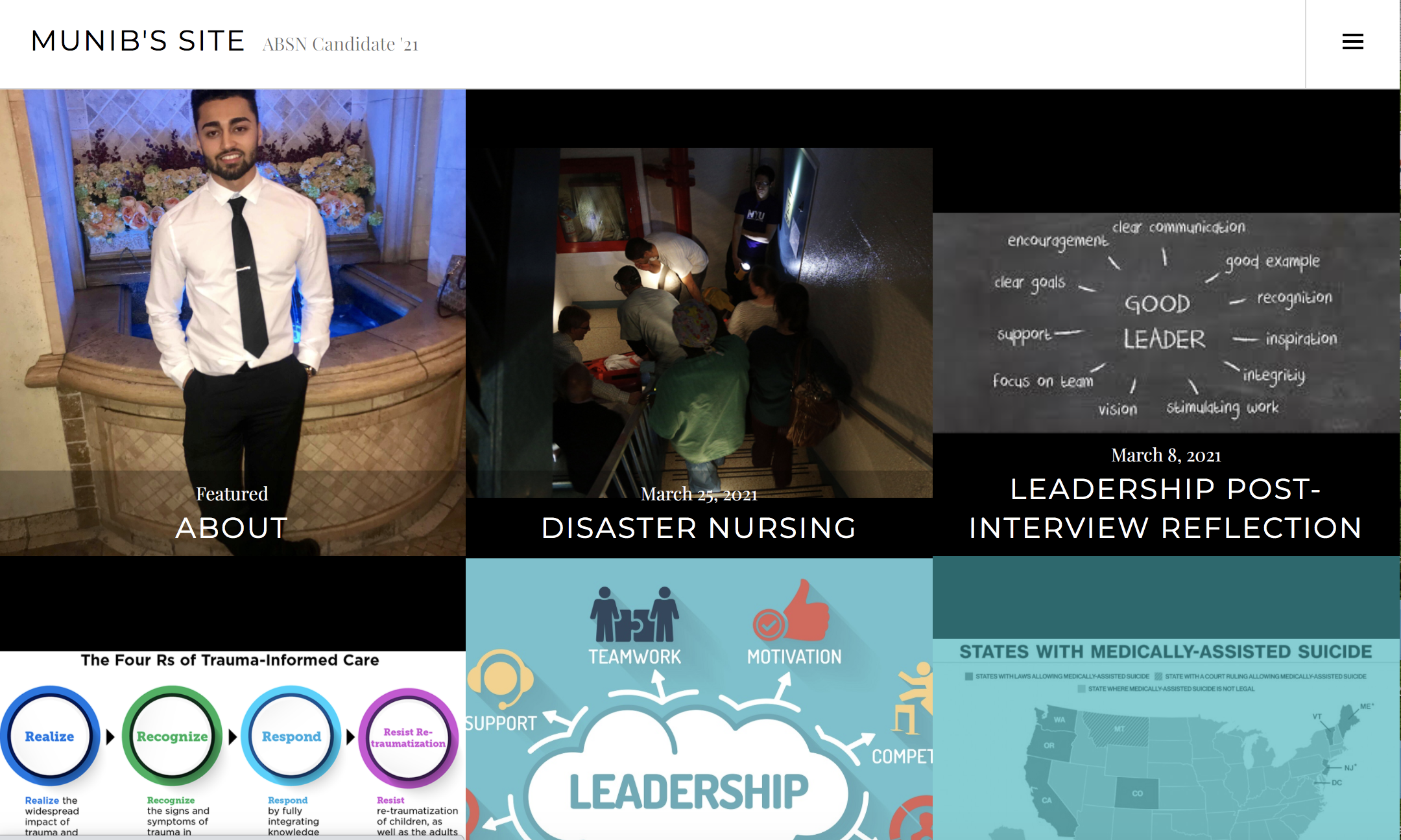 Student Profile: ABSN Nursing Student Munib Abid – UNE Portfolio