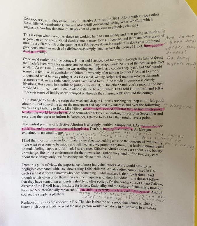Follow the Thread: “Is Art a Waste of Time?” by Rhys Southan – Julia ...