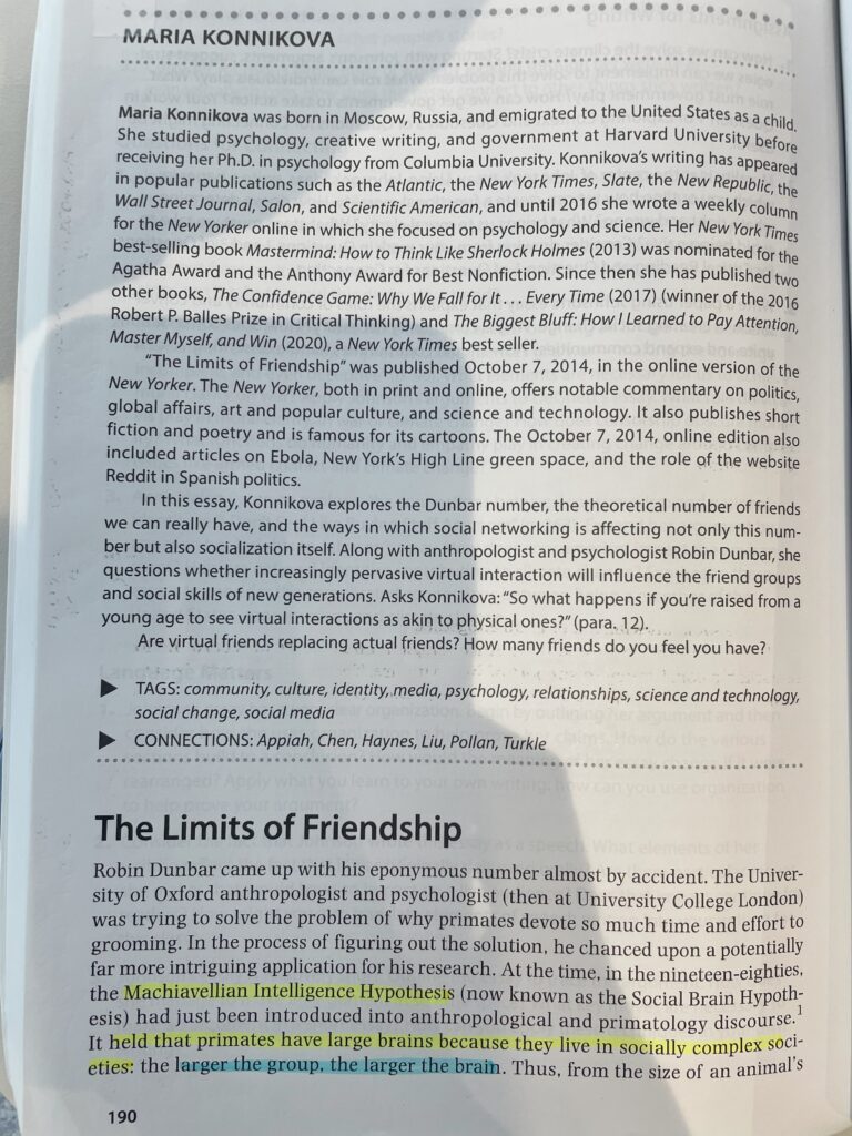“The Limits of Friendship” by Maria Konnikova – Hannah's Site