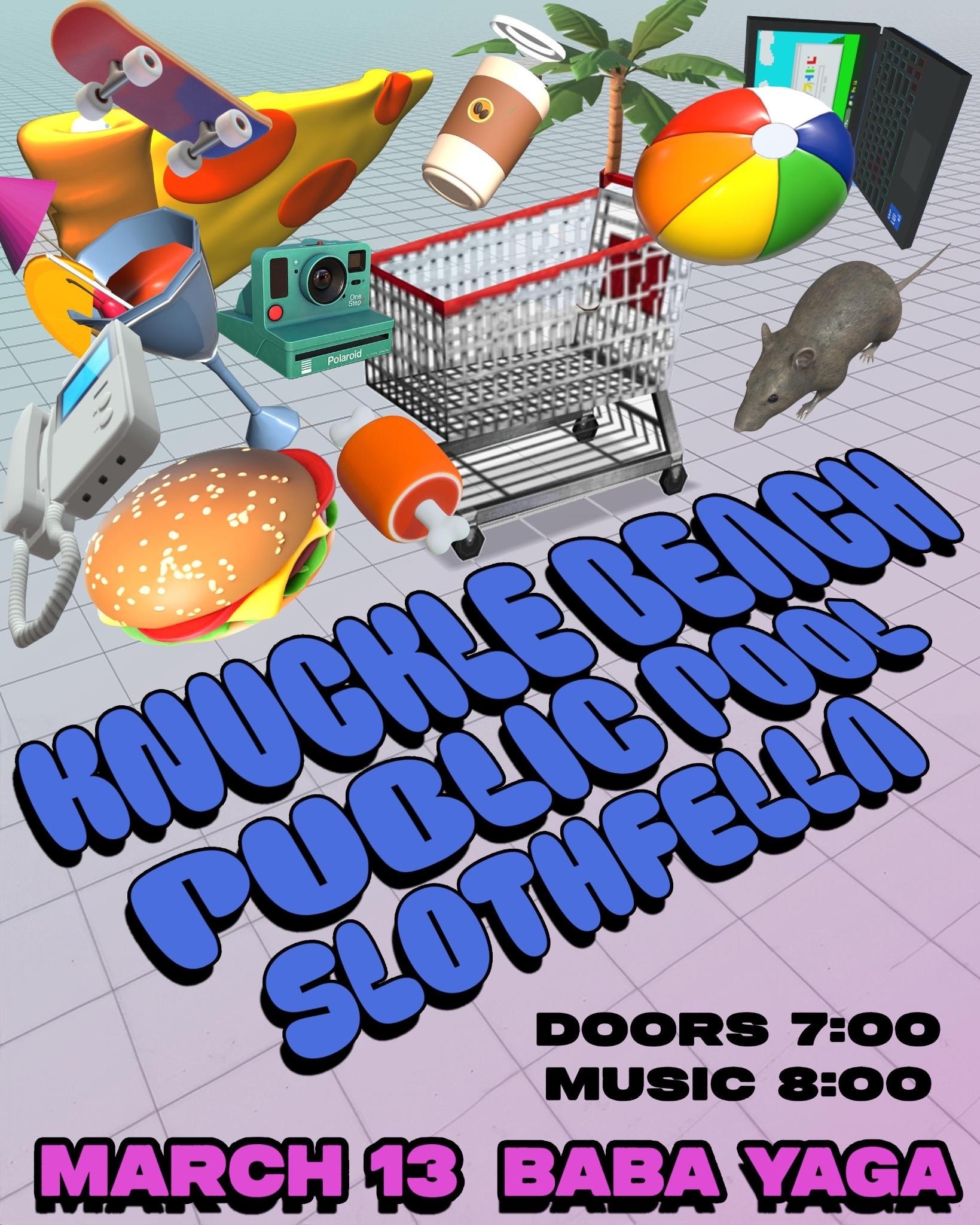 Knuckle Beach with Public Pool and Slothfella • Baba Yaga • VenuePilot