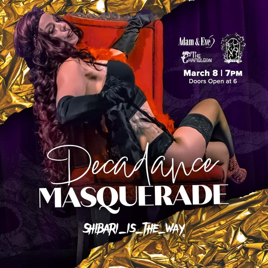 Decadence Masquerade | Mar 8th | The Chameleon | Handstamp