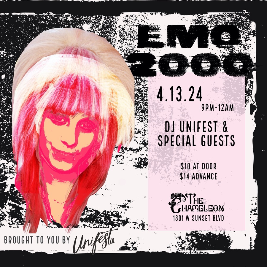 Emo 2000 | Apr 13th | The Chameleon | Handstamp