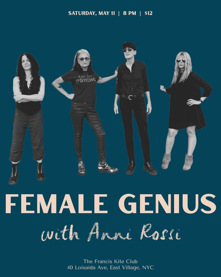 Female Genius | May 11th | Francis Kite Club | Handstamp