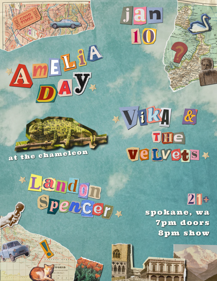 Amelia Day | Jan 10th | The Chameleon | Handstamp