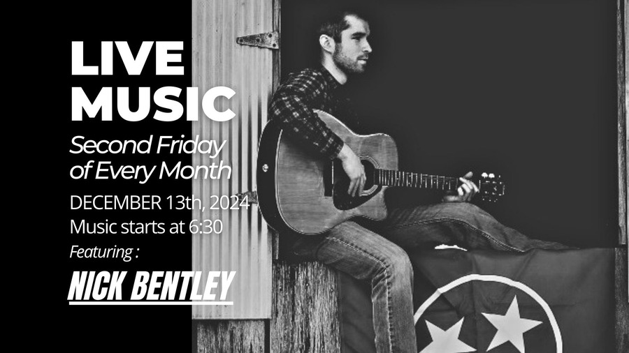 LIVE MUSIC ft. Nick Bentley | Dec 13th | Cedar City Brewing Company | Handstamp