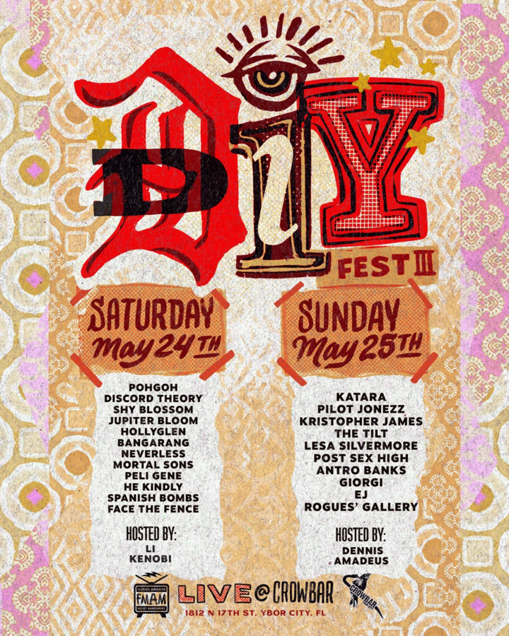 DIY FEST III | May 25th | Crowbar | Handstamp