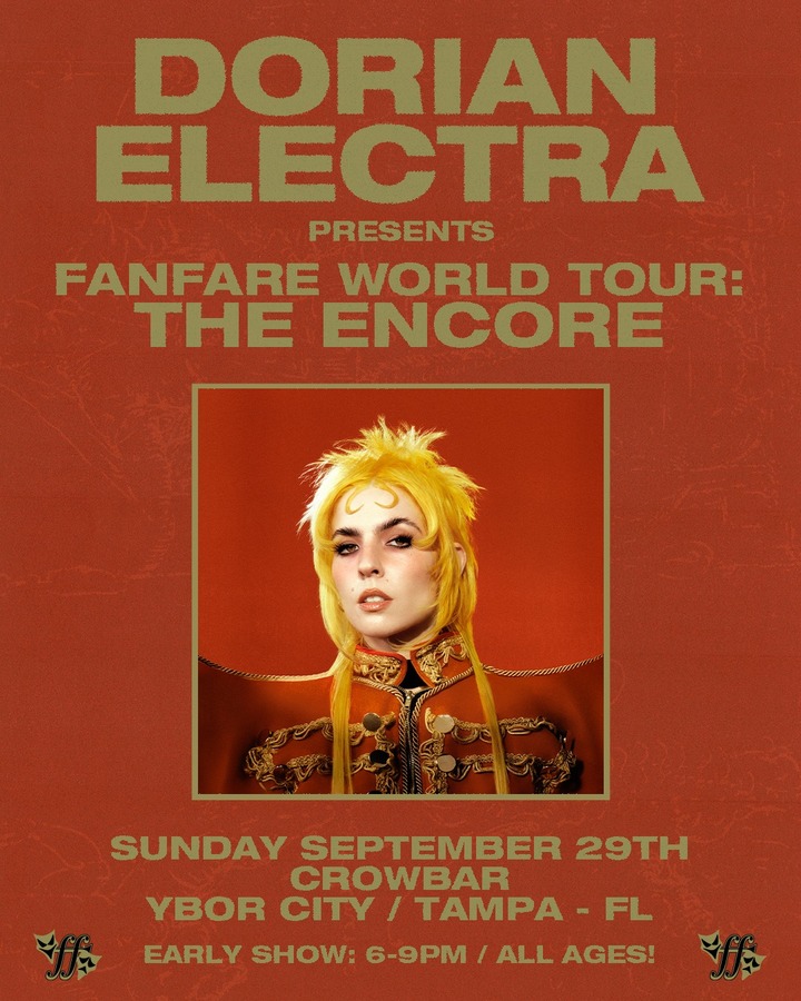 Dorian Electra | Sep 29th | Crowbar | Handstamp