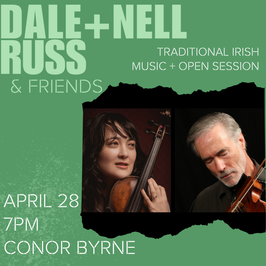 Irish Music Monday with Dale + Nell Russ | Apr 28th | Conor Byrne ...