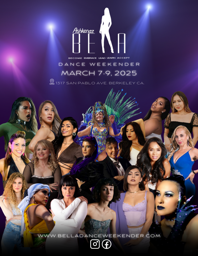 BELLA DANCE WEEKENDER 2025 | Mar 8th | Ashkenaz Music & Dance Community Center | Handstamp