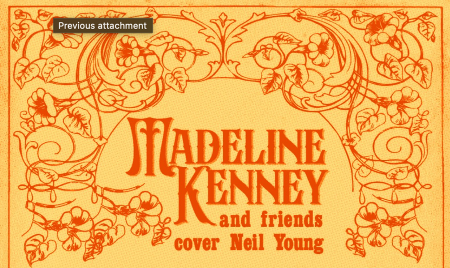 Madeline Kenney as Neil Young | Oct 31st | Ivy Room | Handstamp