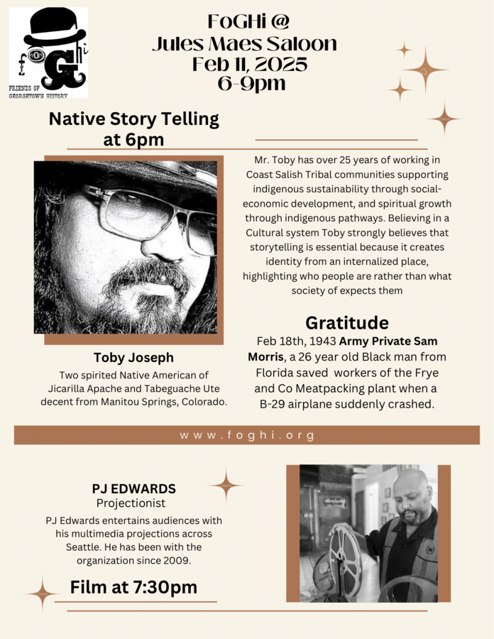 Native Storytelling with Toby Joseph | Feb 11th | Jules Maes | Handstamp