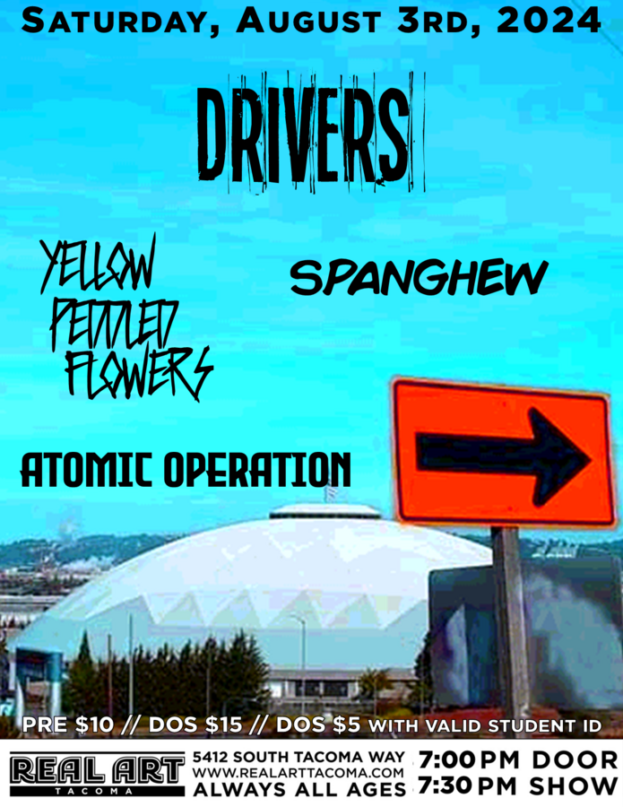 Drivers Album Release! Yellow Peddled Flowers, SPANGHEW, Atomic ...