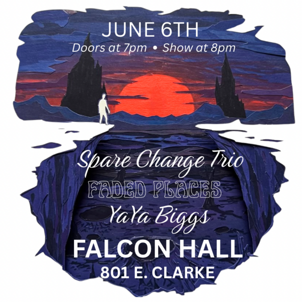 Spare Change Trio | Faded Places | Yaya Biggs • Falcon Hall • VenuePilot